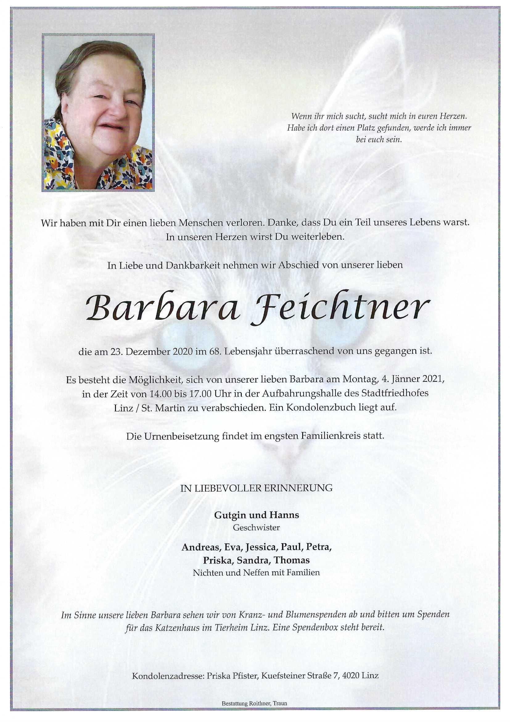 Todesfälle | ROITHNER BESTATTUNG in 4050 Traun