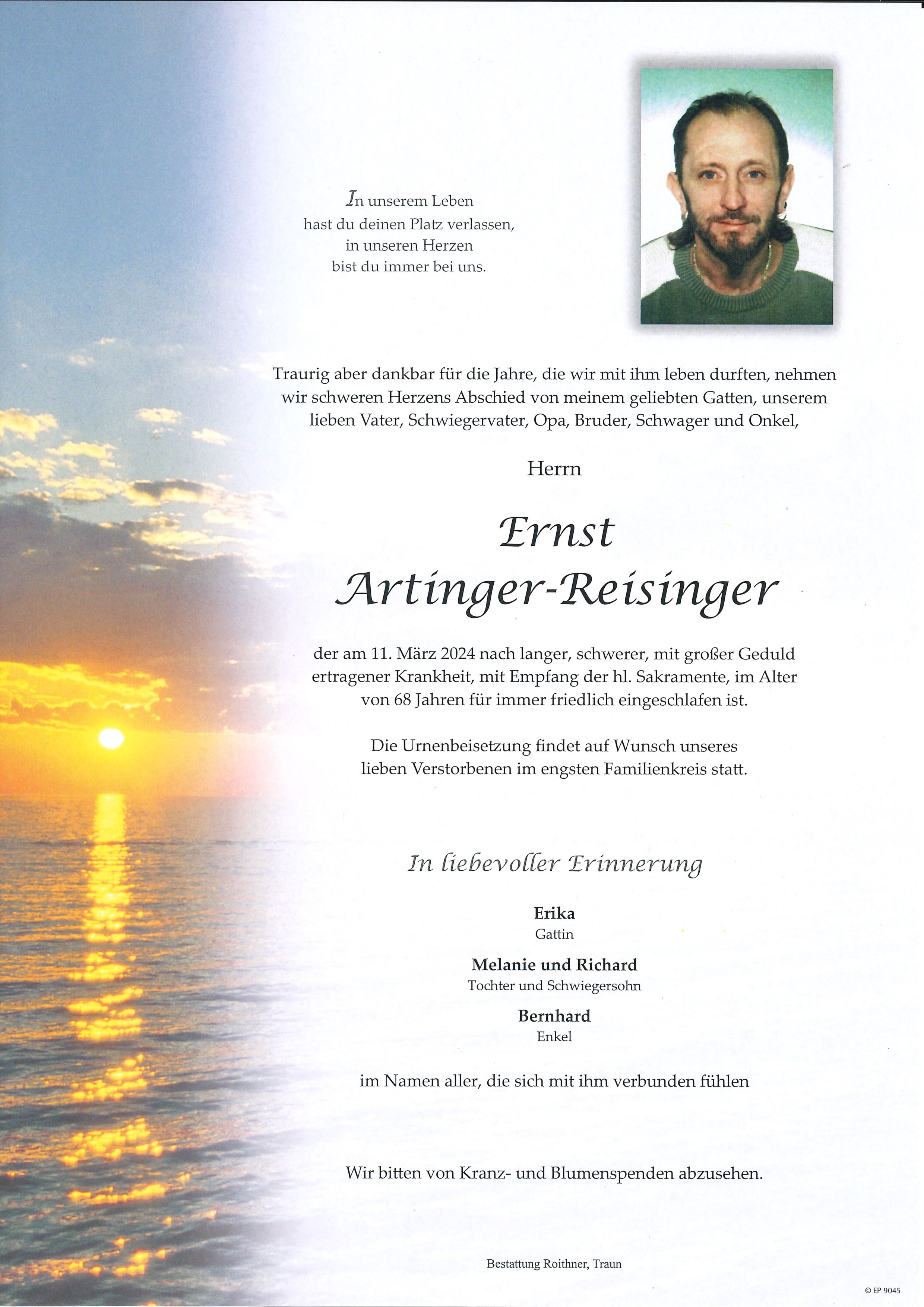 Todesfälle | ROITHNER BESTATTUNG in 4050 Traun