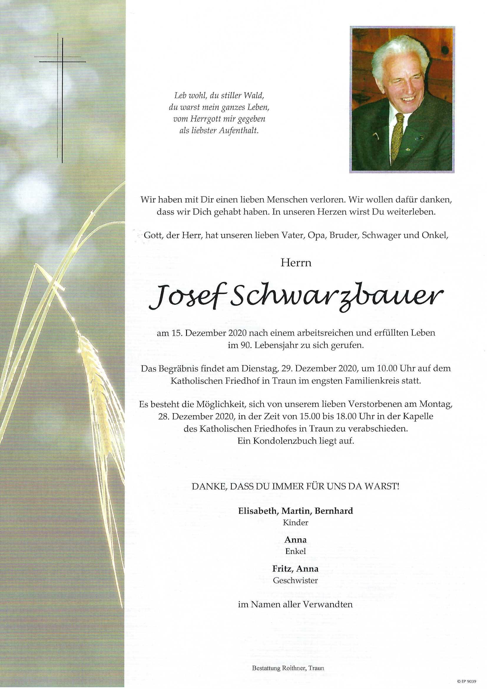 Todesfälle | ROITHNER BESTATTUNG in 4050 Traun