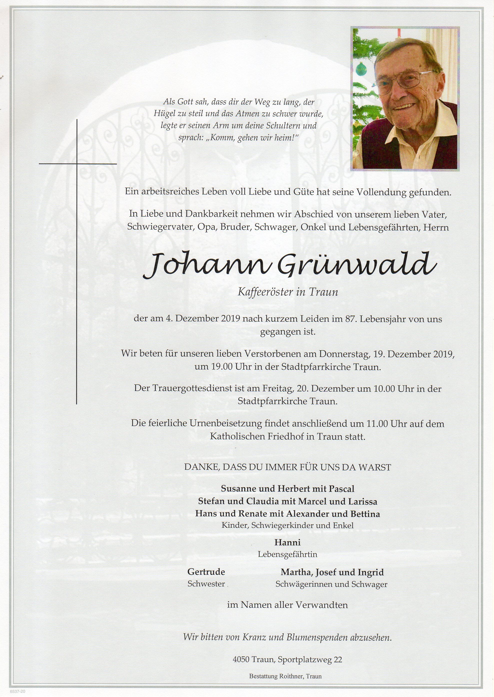 Todesfälle | ROITHNER BESTATTUNG in 4050 Traun