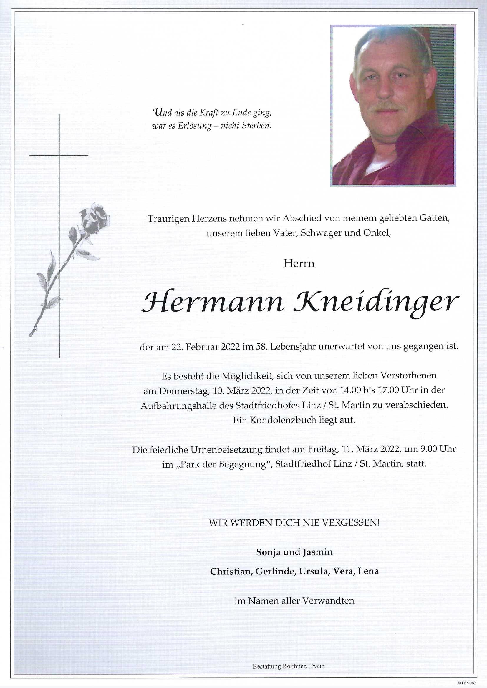 Todesfälle | ROITHNER BESTATTUNG in 4050 Traun