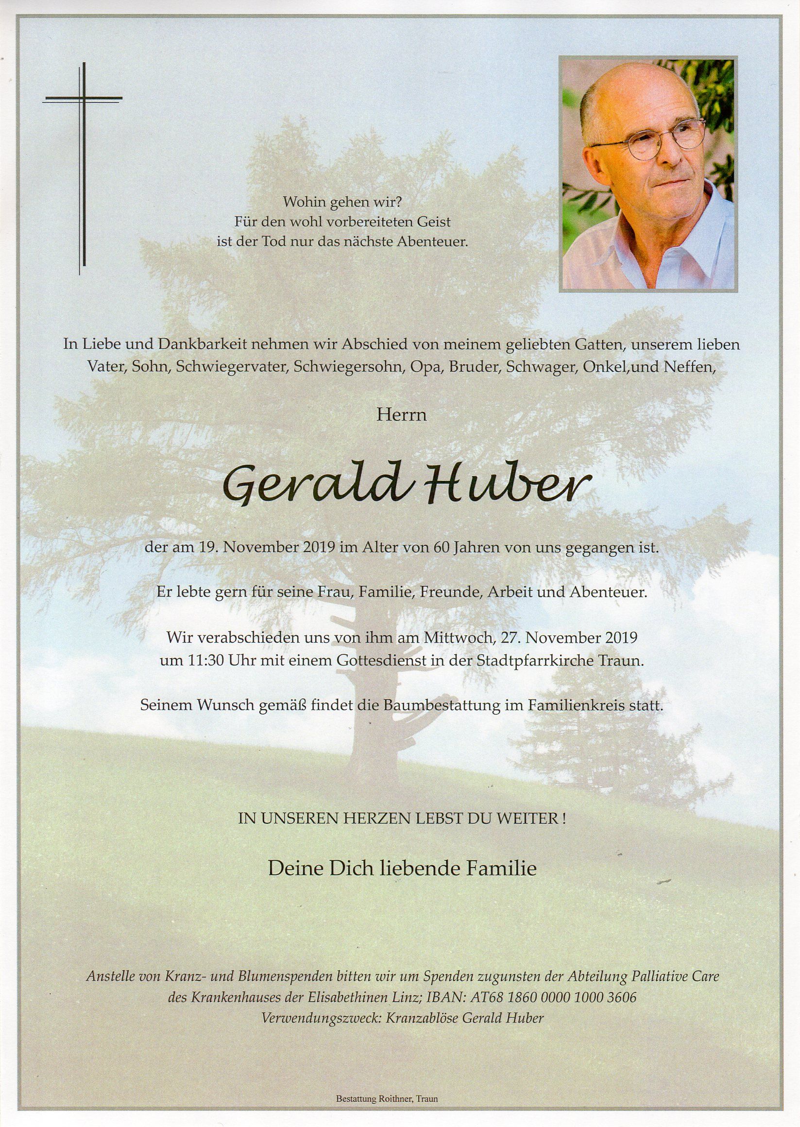 Todesfälle | ROITHNER BESTATTUNG in 4050 Traun