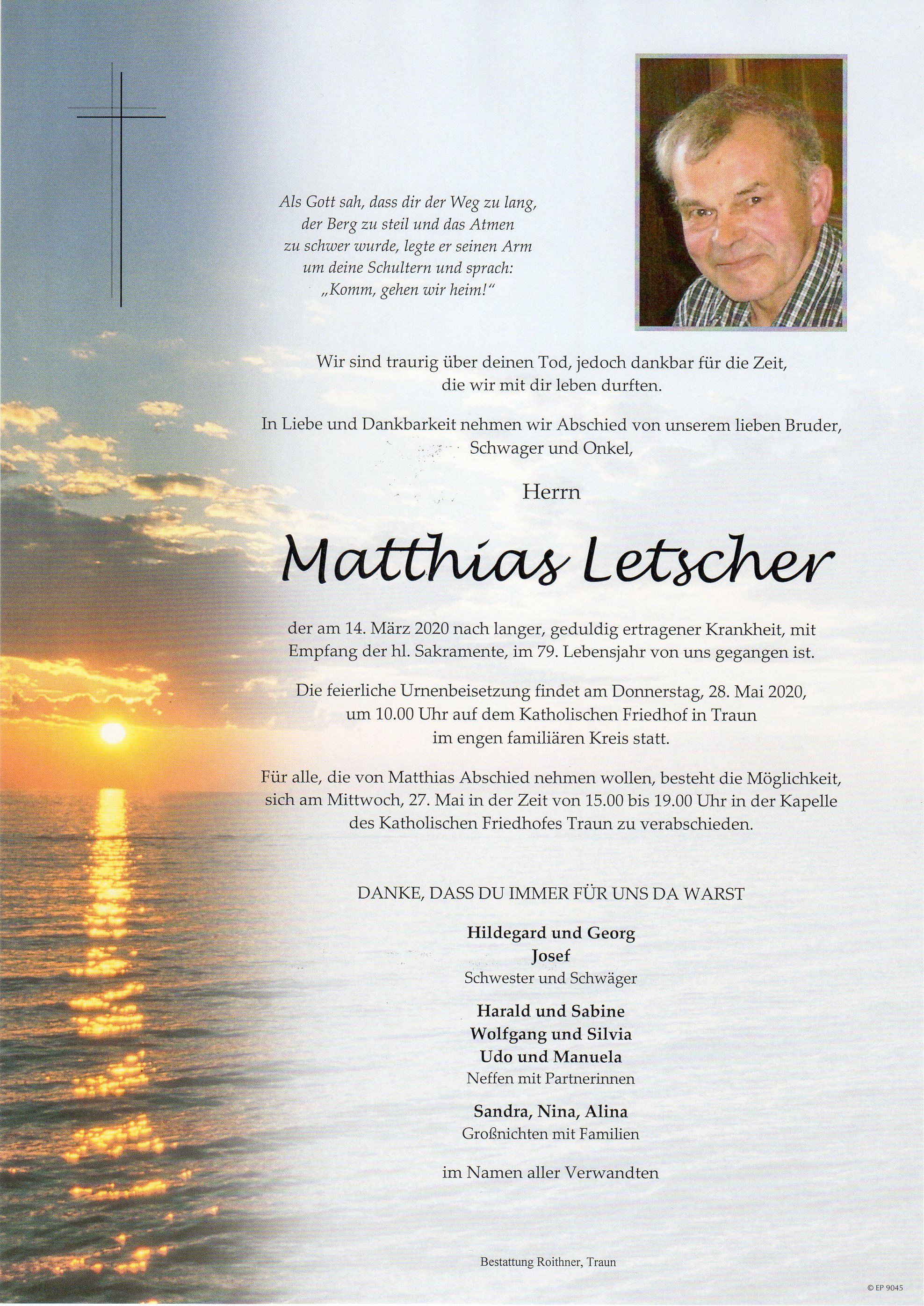 Todesfälle | ROITHNER BESTATTUNG in 4050 Traun