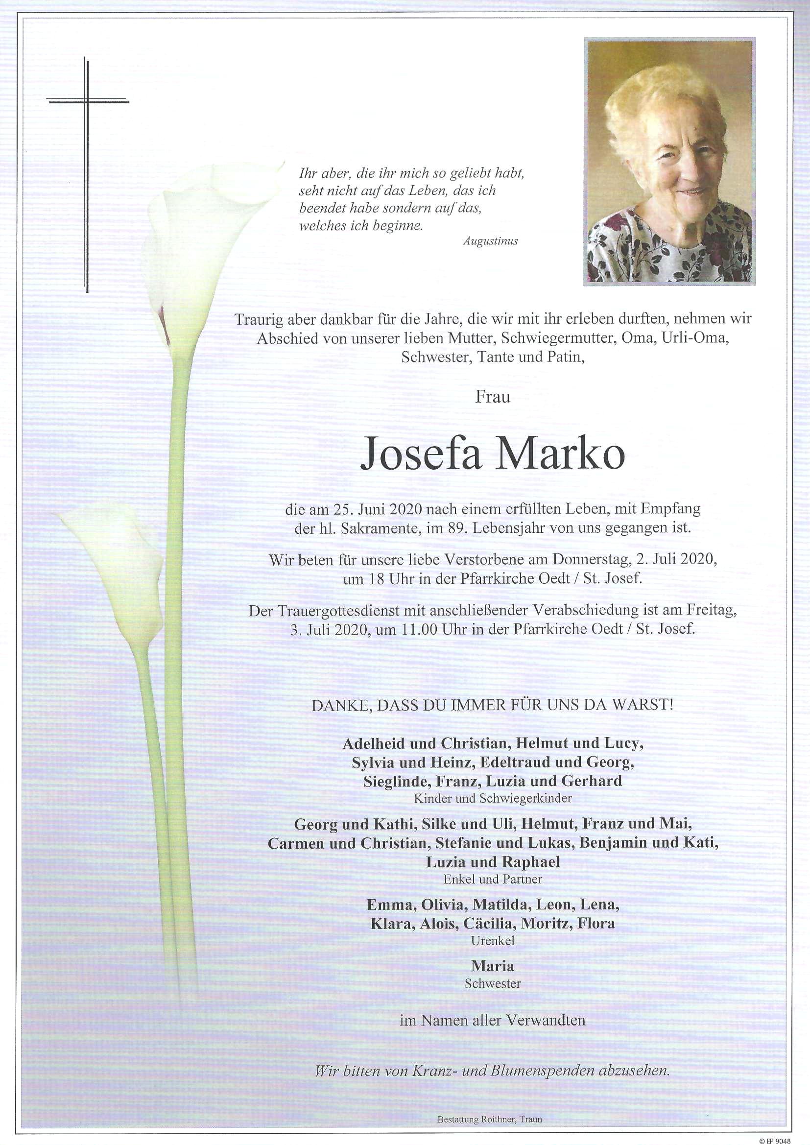 Todesfälle | ROITHNER BESTATTUNG in 4050 Traun